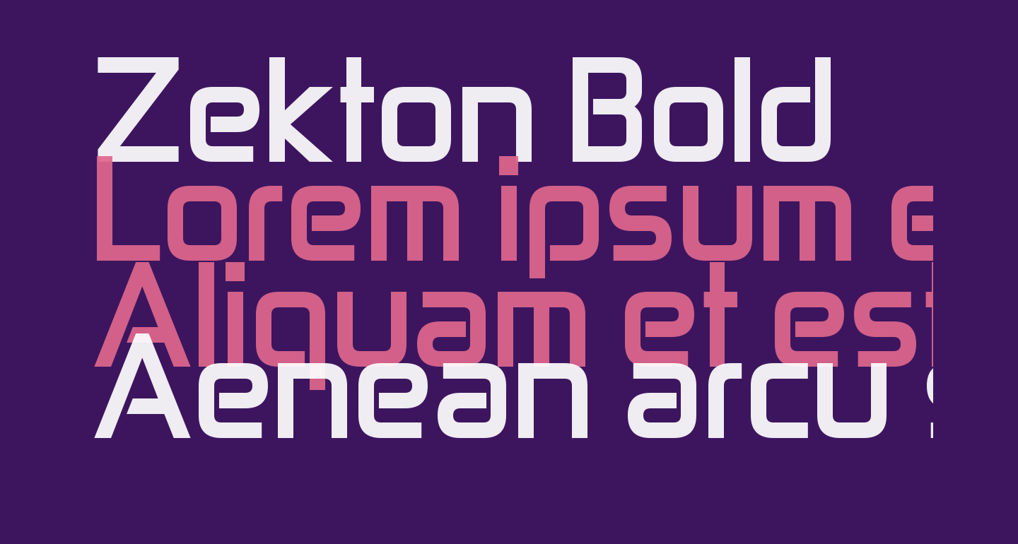 Zekton Bold free Font - What Font Is