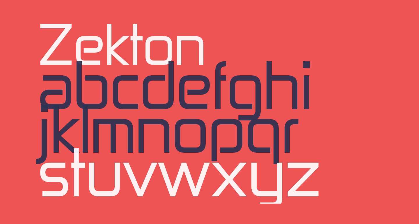 Zekton free Font - What Font Is