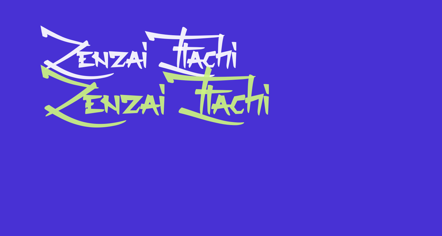 Zenzai Itachi free Font - What Font Is