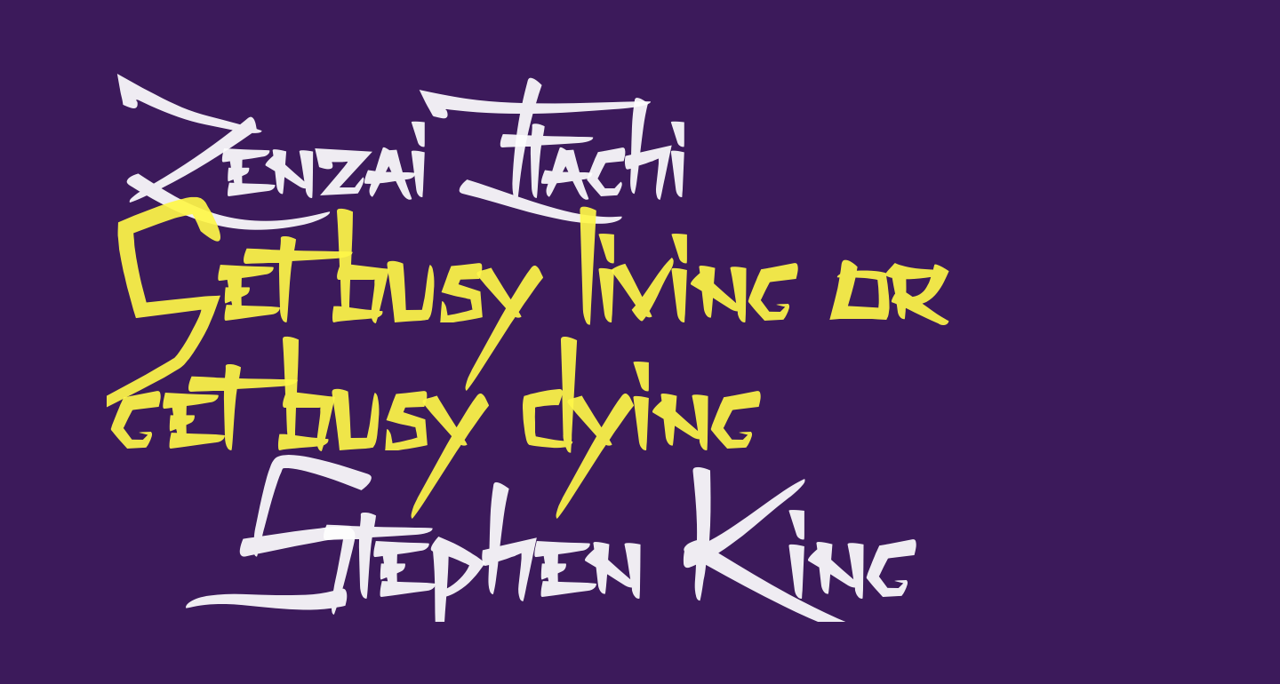 Zenzai Itachi free Font - What Font Is