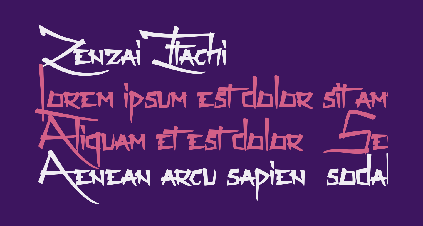 Zenzai Itachi free Font - What Font Is