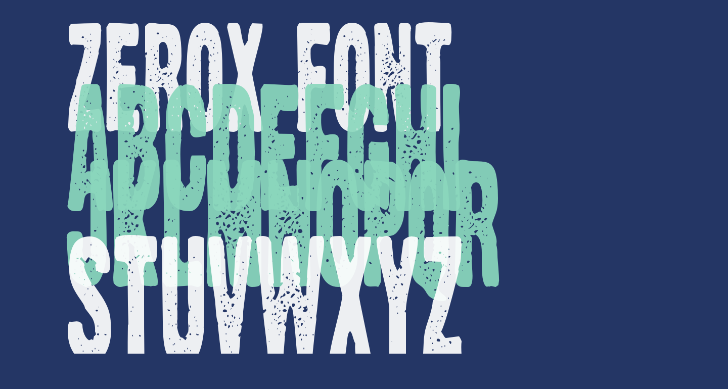Zerox free Font - What Font Is
