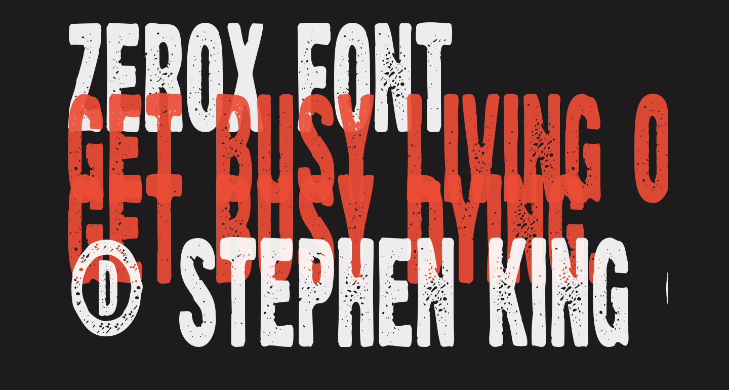 Zerox free Font - What Font Is