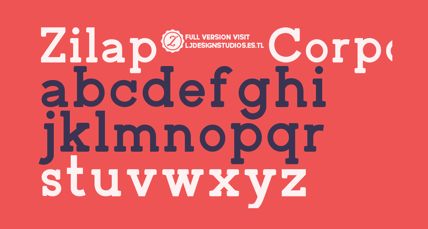 Zilap Corporative Bold free Font - What Font Is